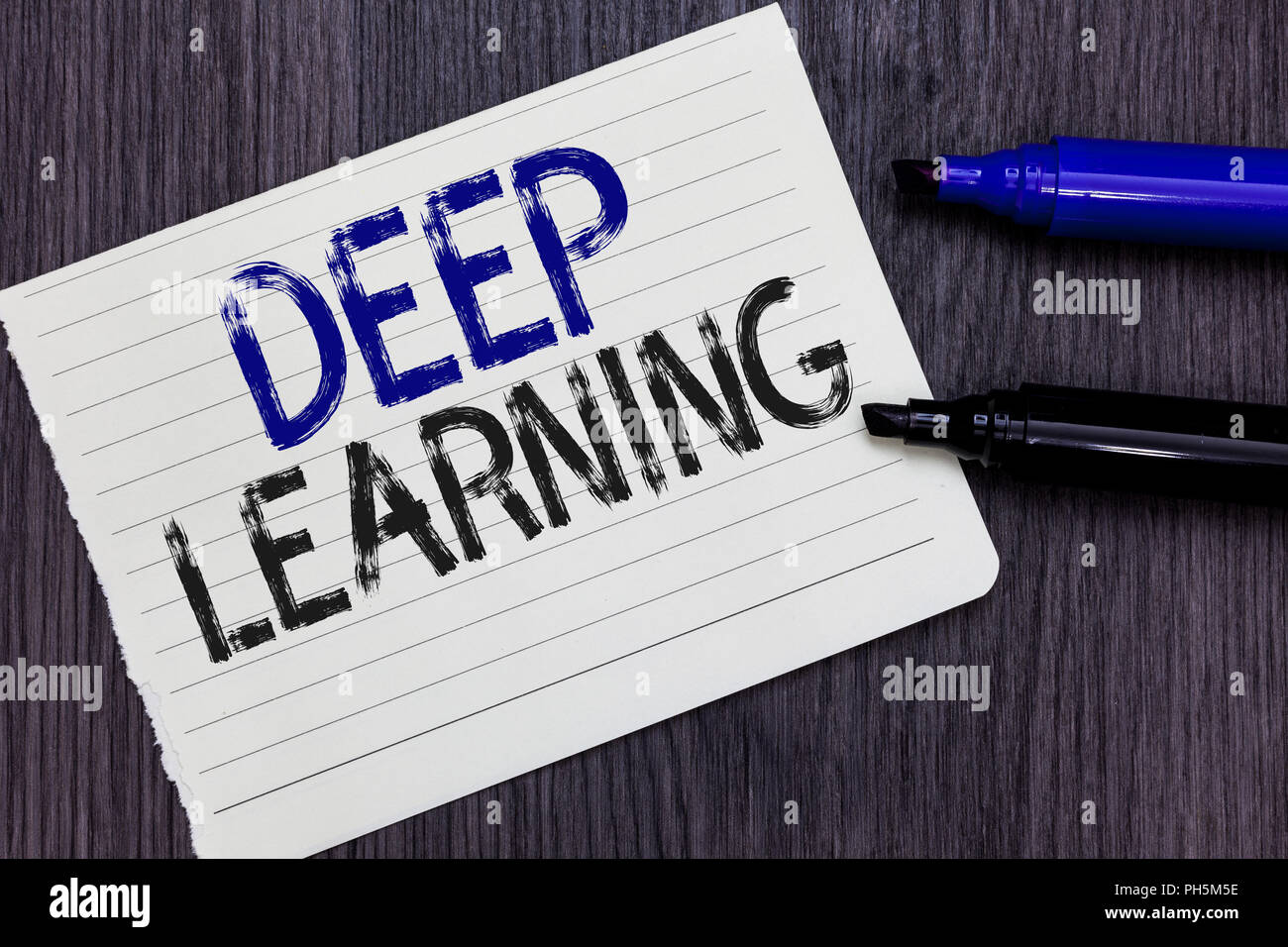 Writing note showing Deep Learning. Business photo showcasing ...