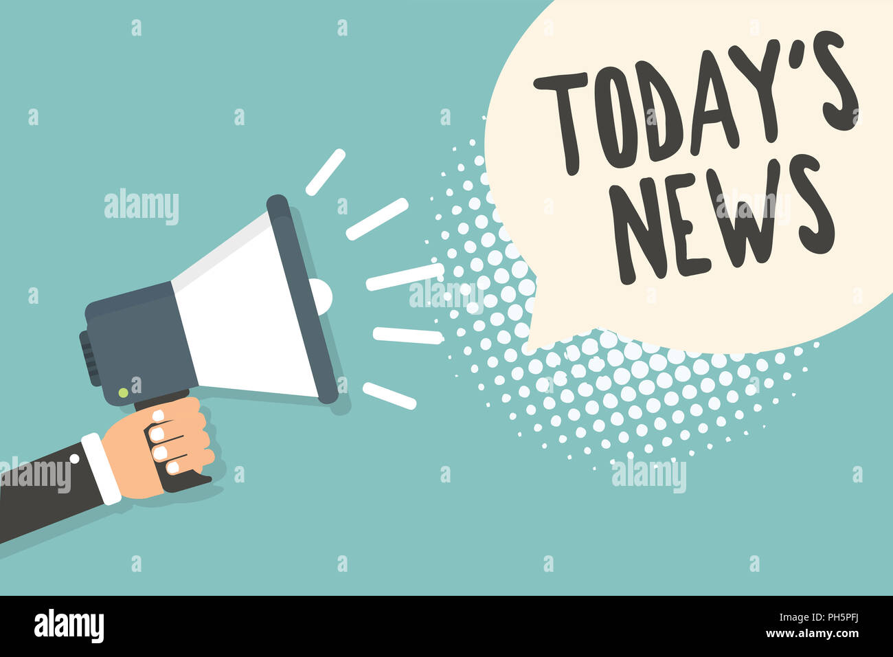 Handwriting text Today s is News. Concept meaning Latest Breaking ...