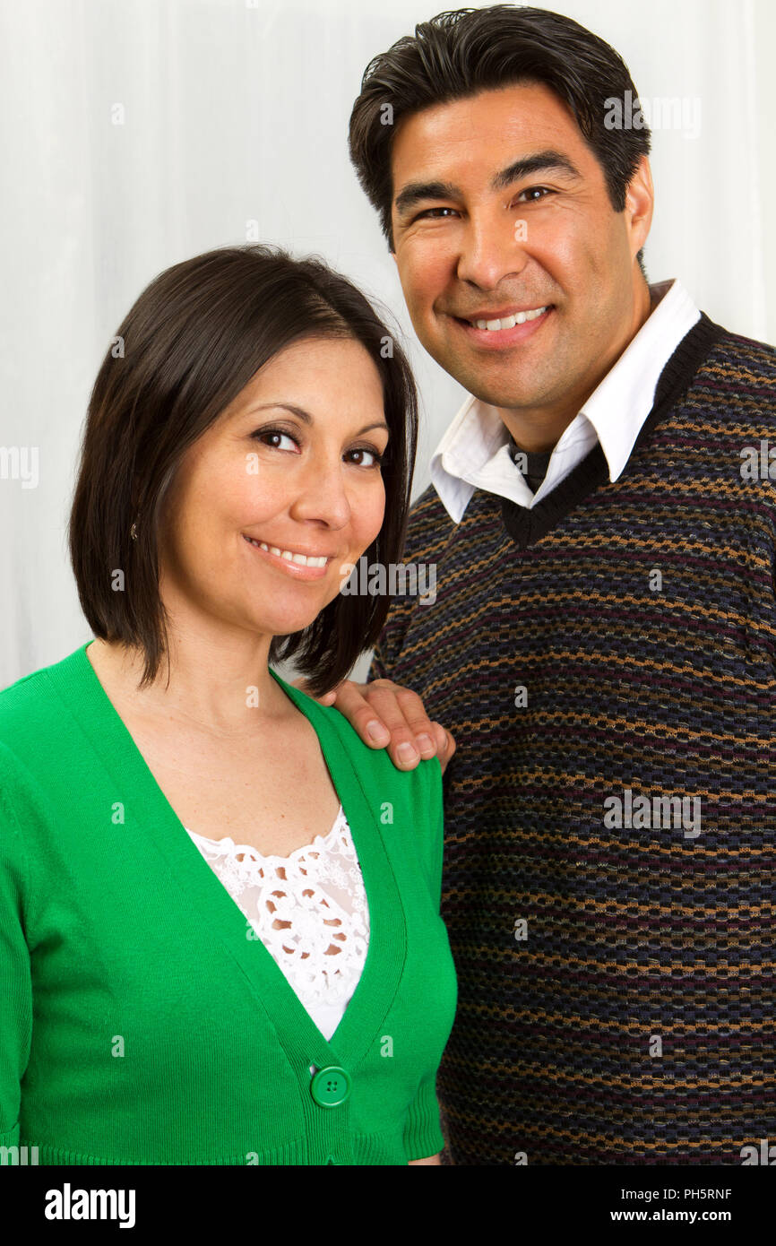 Happy Hispanic couple Stock Photo - Alamy