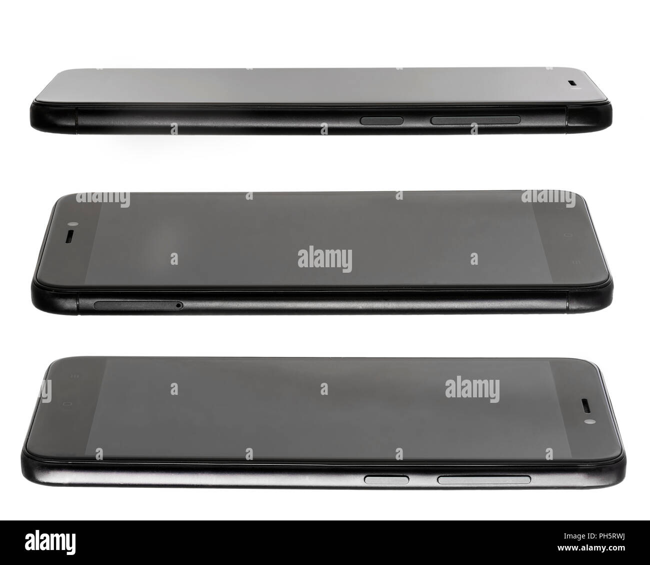 black smartphone isolated Stock Photo - Alamy