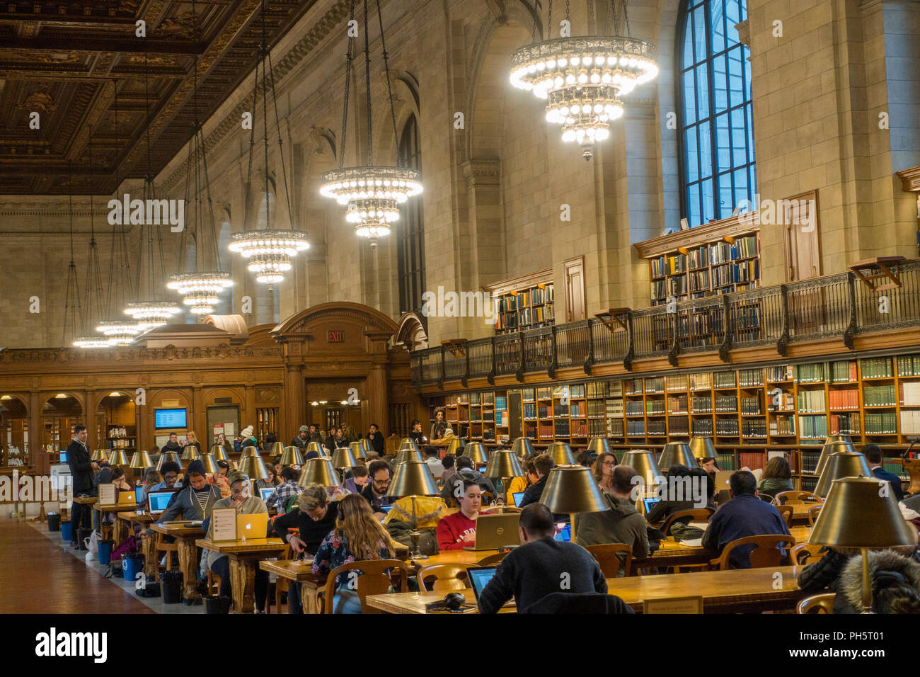 New York City public library fifth avenue location Stock Photo - Alamy