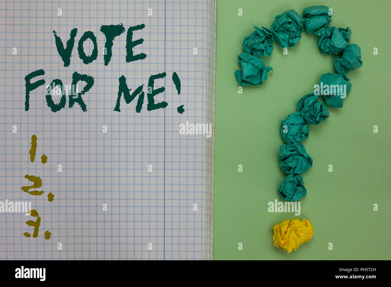 Text sign showing Vote For Me. Conceptual photo Campaining for a ...