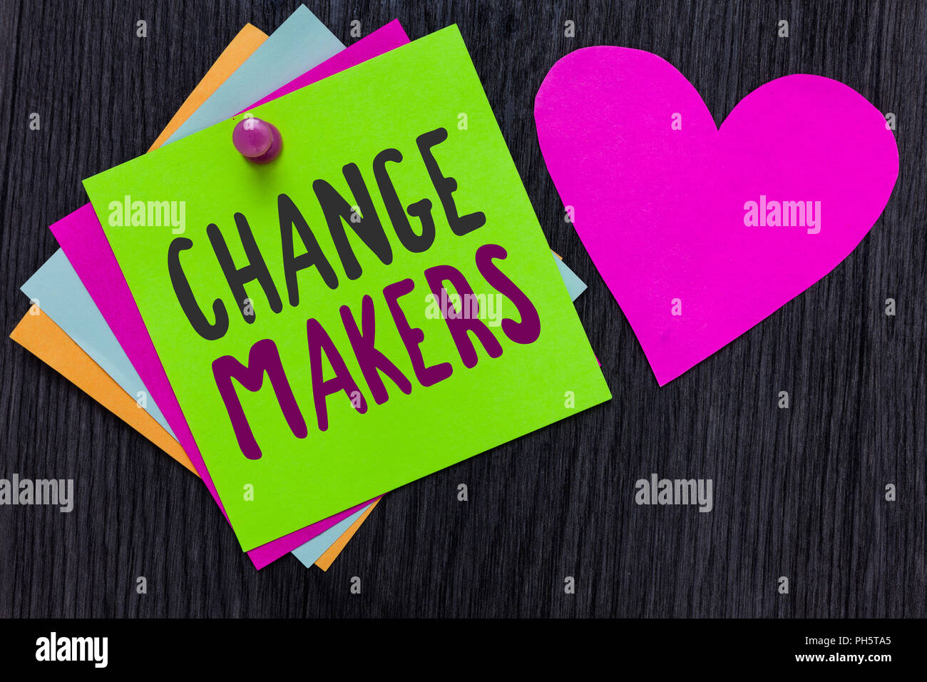 Text sign showing Change Makers. Conceptual photo Young Turk ...