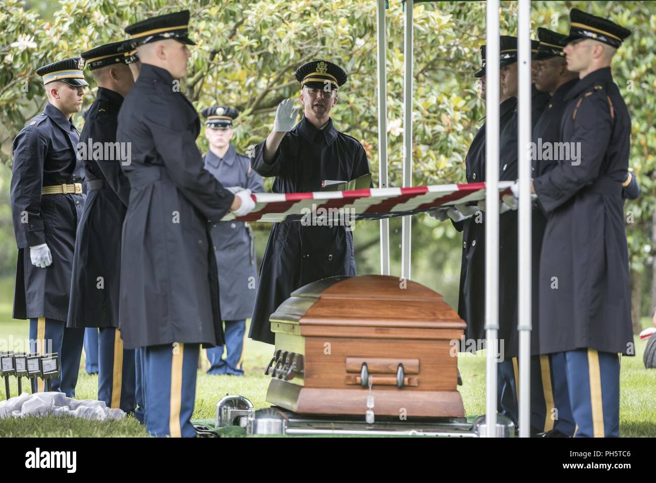 U.S. Army Chaplain (Capt.) Matthew Whitehead gives remarks during a ...