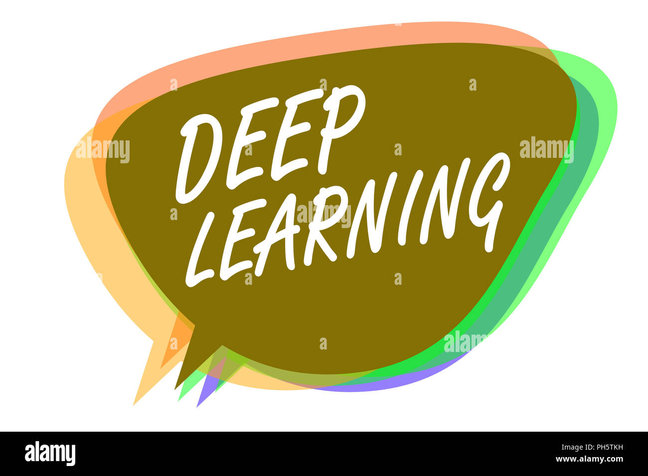 Word writing text Deep Learning. Business concept for Hierarchical Abstractions Artificial ...