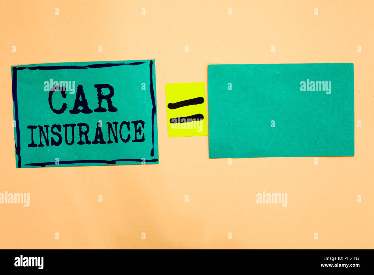 Handwriting text Car Insurance. Concept meaning Accidents coverage ...