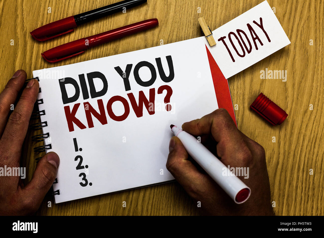 Handwriting text writing Did You Know question. Concept meaning Fun ...