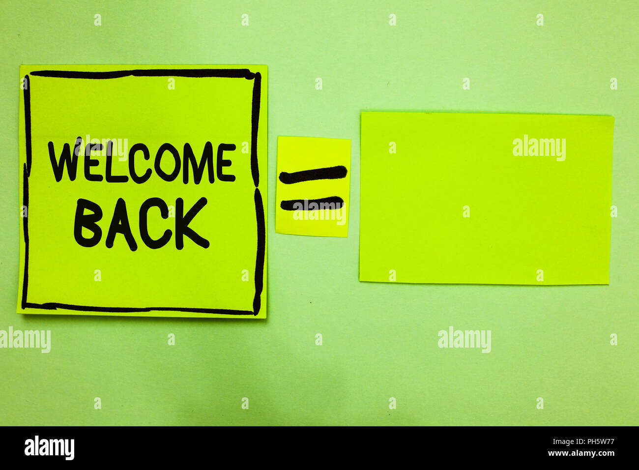 Word writing text Welcome Back. Business concept for Warm Greetings ...