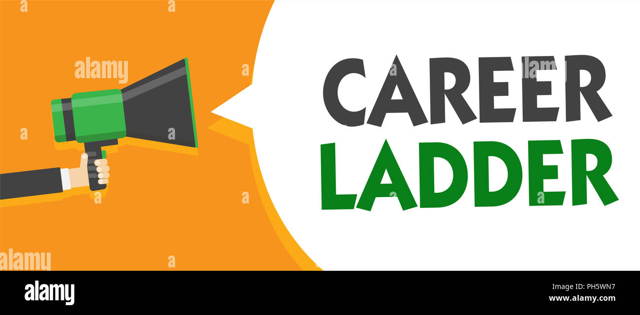 Handwriting text Career Ladder. Concept meaning Job Promotion ...