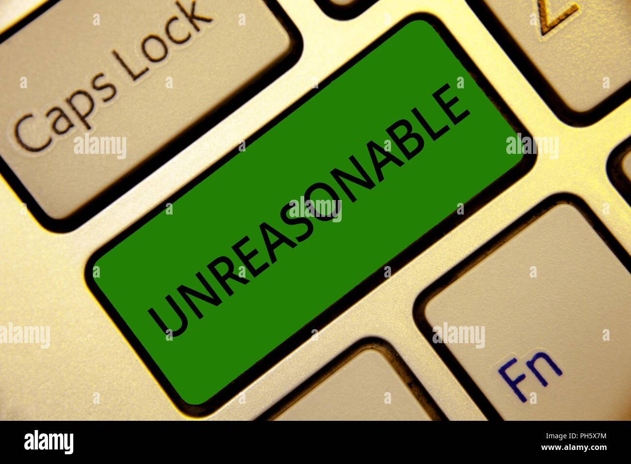 Handwriting text writing Unreasonable. Concept meaning Beyond the ...