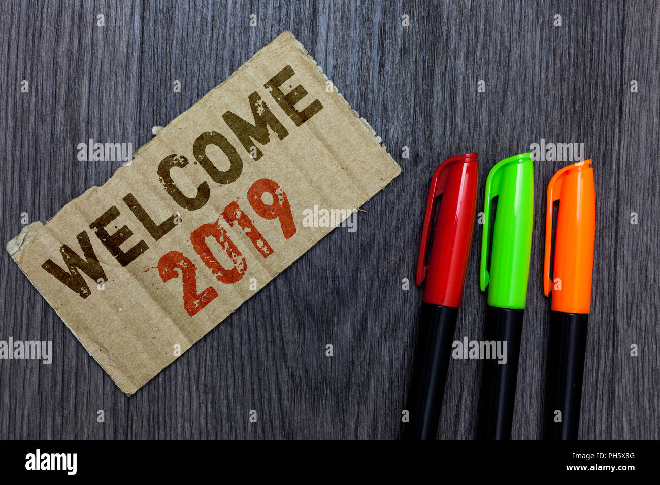 Word writing text Welcome 2019. Business concept for New Year ...