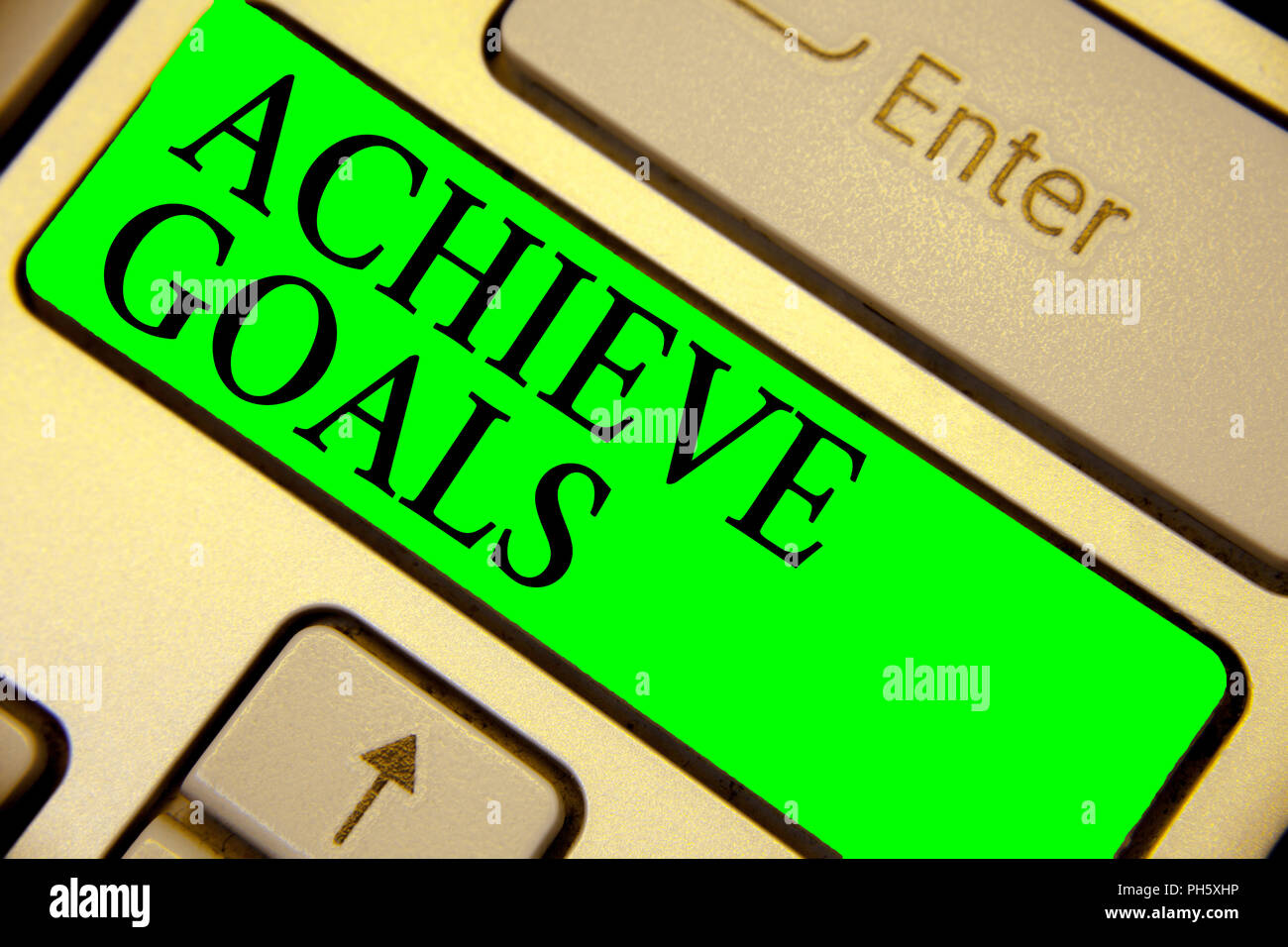 Text sign showing Achieve Goals. Conceptual photo Results oriented ...