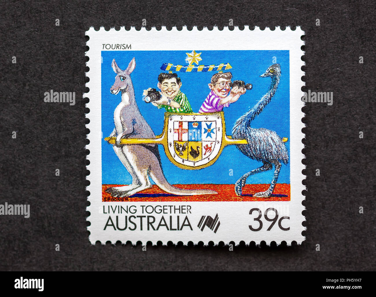 Single 39 cents mint Australia stamp to promote tourism in the Living ...