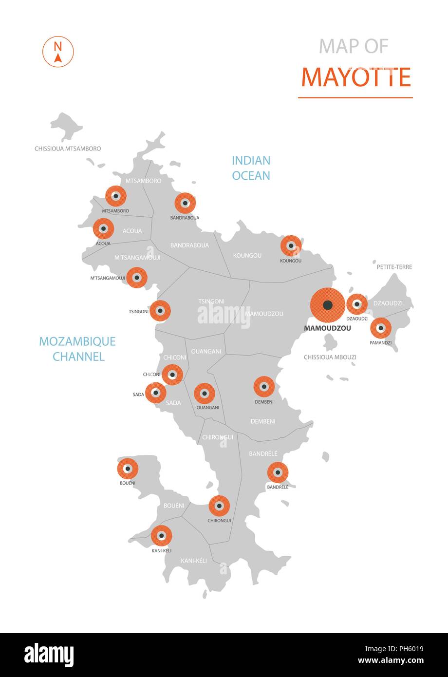 Map showing location divisions hi-res stock photography and images - Alamy