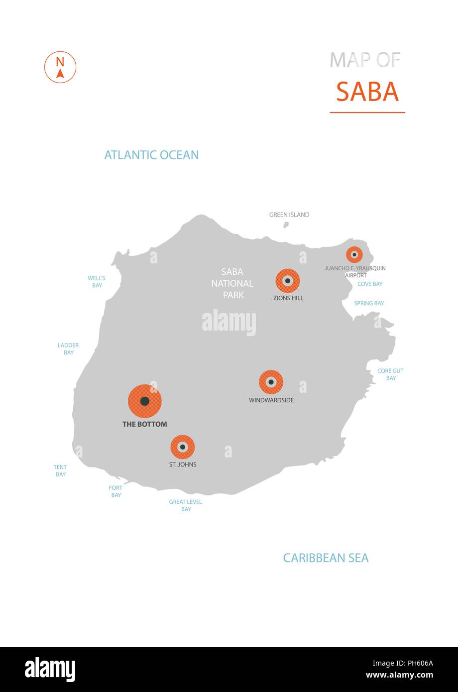 Capital of saba Stock Vector Images - Alamy