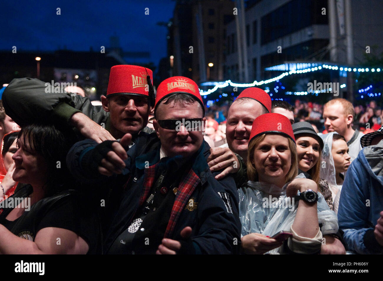 Rock music fans Music Festival Crowd Enthusiastic Summer music festival ...