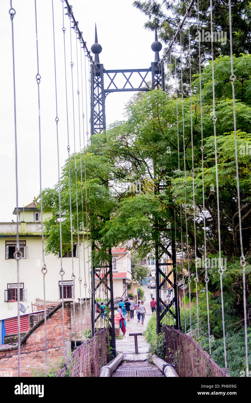 Connector Bridge of Lalitpur and Kritipur , Kathmandu Stock Photo - Alamy