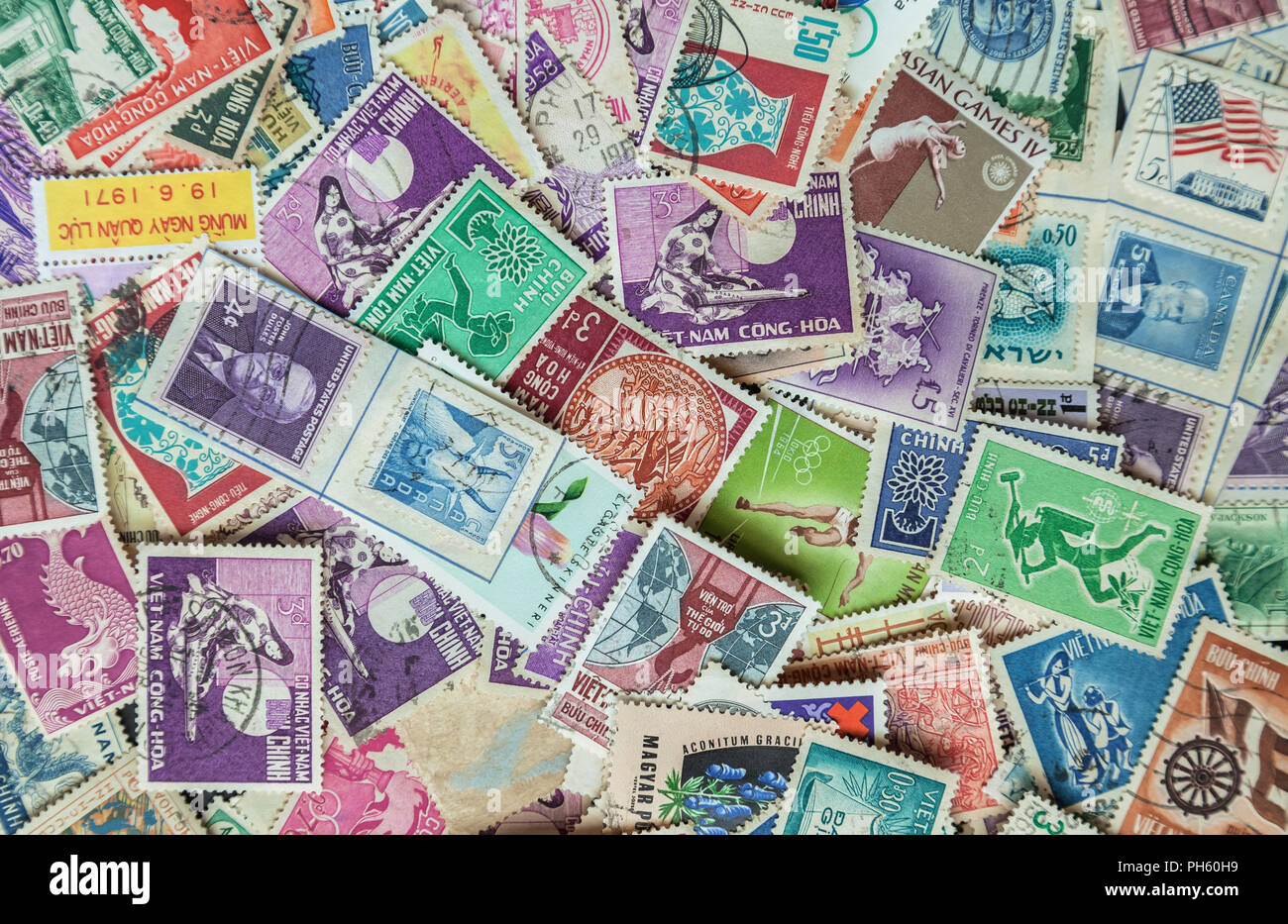 Foreign Postage Stamps High Resolution Stock Photography and Images - Alamy