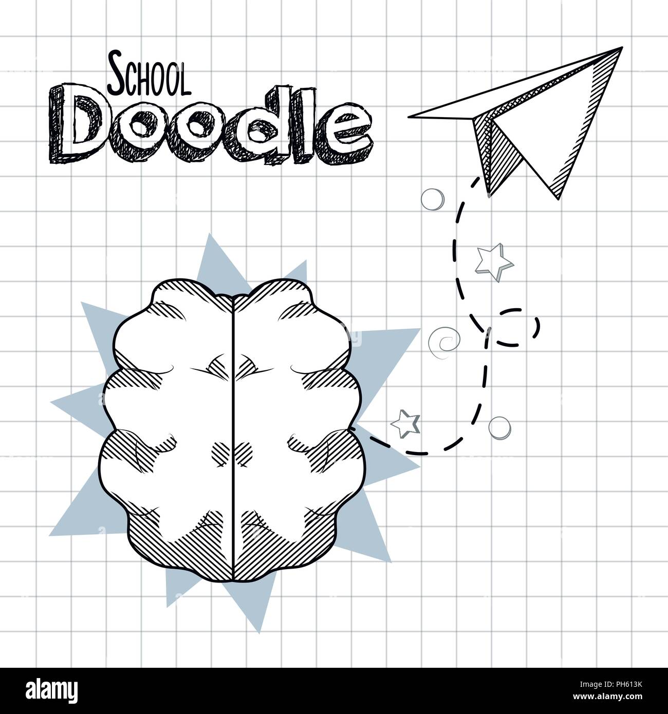 School supplies doodle Stock Vector Image & Art - Alamy