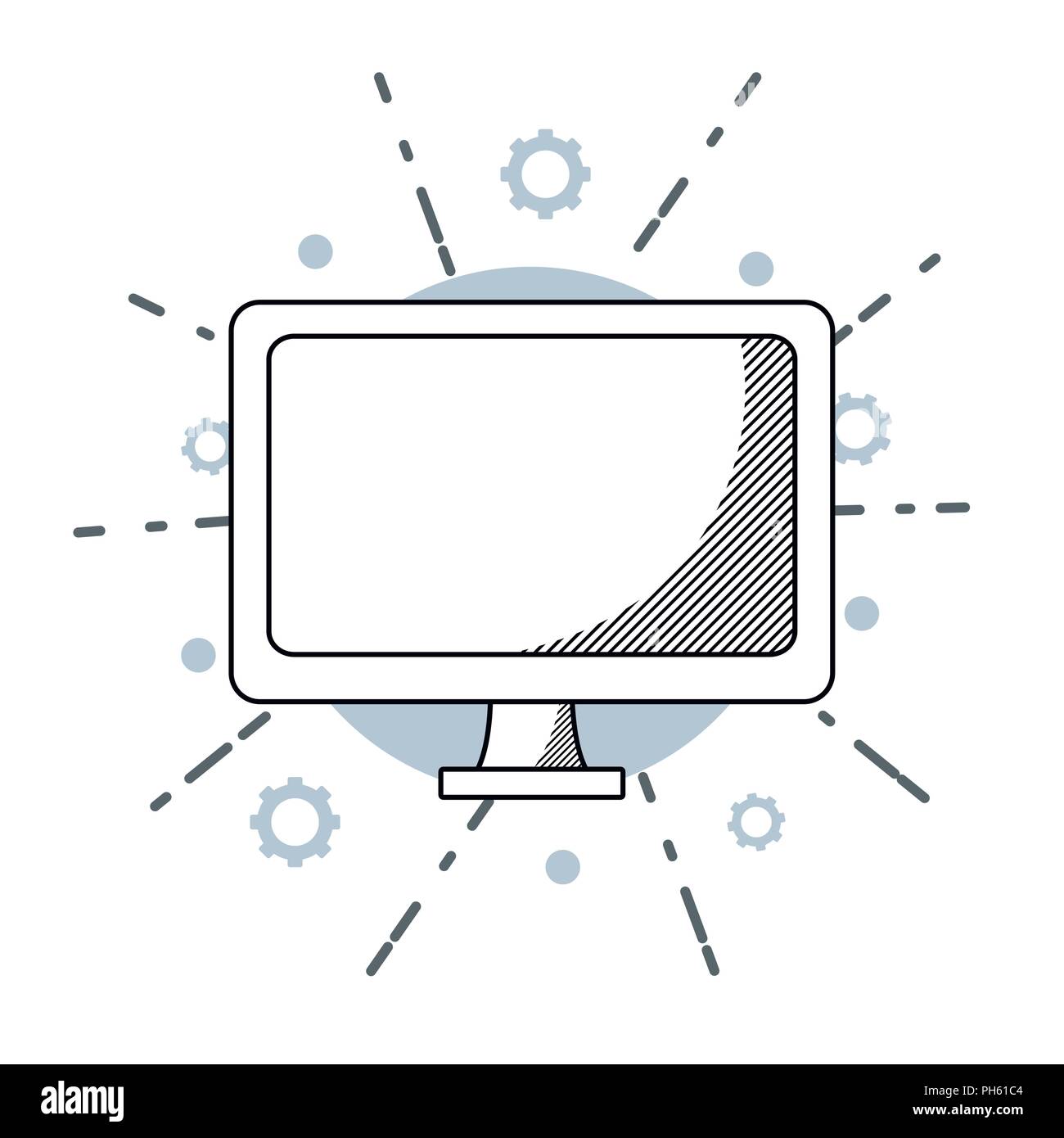 Computer screen technology Stock Vector Image & Art - Alamy