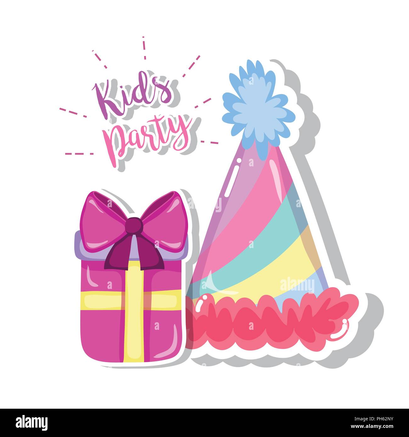 Kids party cartoon Stock Vector Image & Art - Alamy