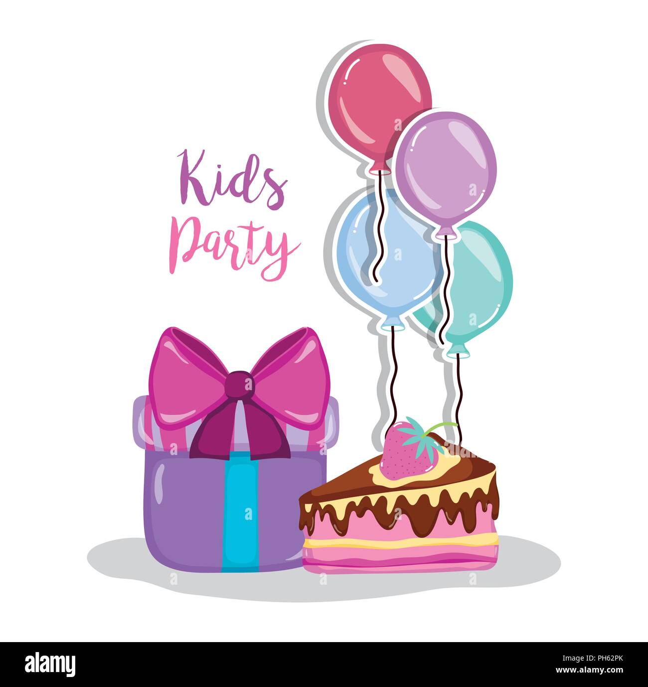 Kids party cartoon Stock Vector Image & Art - Alamy