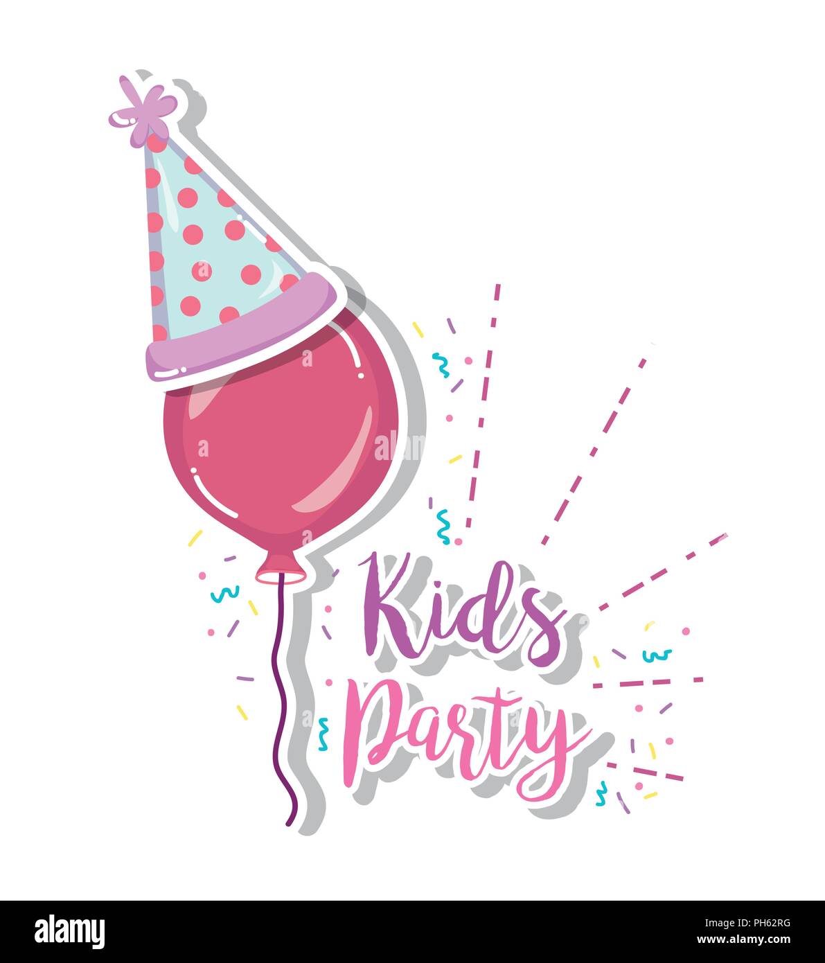 Kids party cartoon Stock Vector Image & Art - Alamy