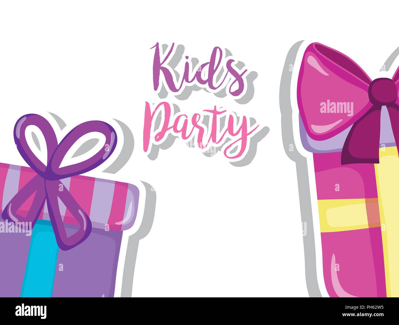 Kids party cartoon Stock Vector Image & Art - Alamy