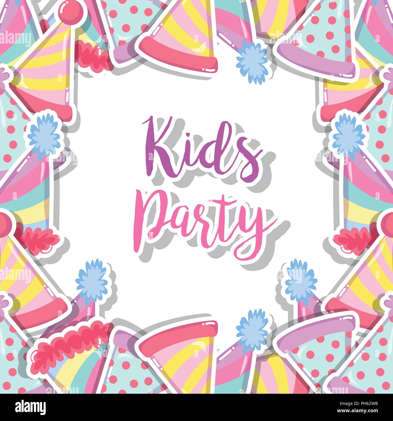 Kids party cartoon Stock Vector Image & Art - Alamy
