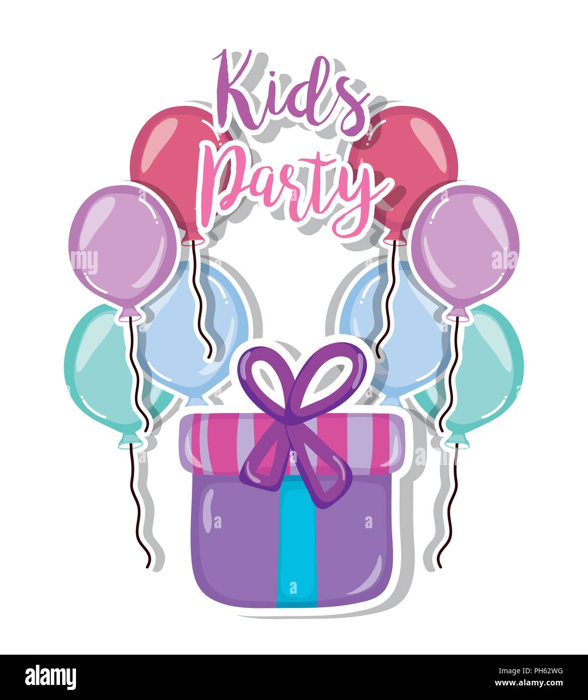 Kids party cartoon Stock Vector Image & Art - Alamy