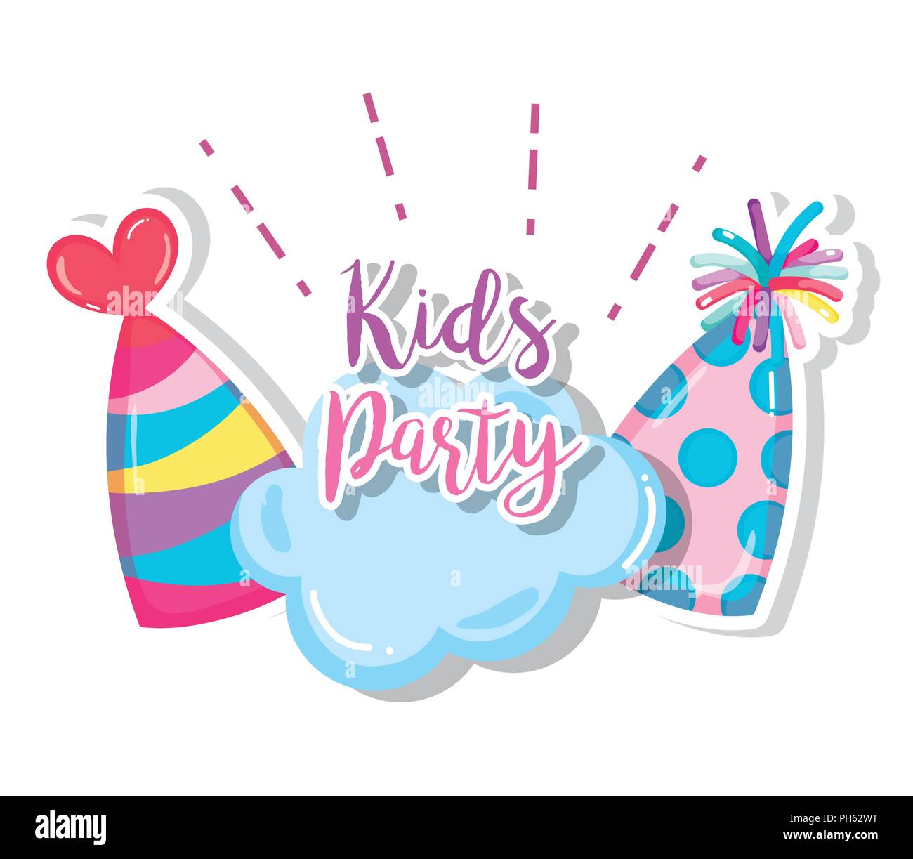 Kids party cartoon Stock Vector Image & Art - Alamy