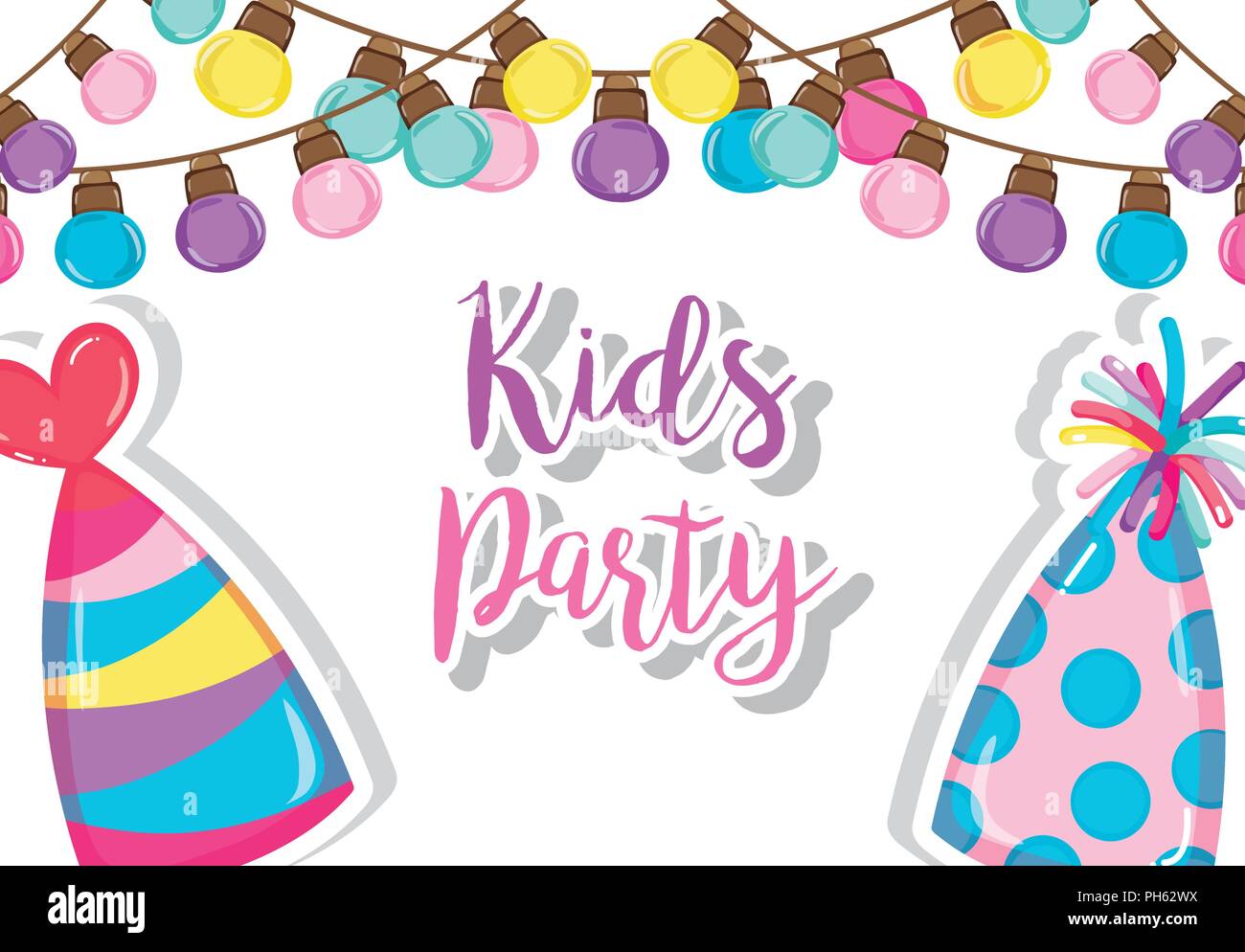 Kids party cartoon Stock Vector Image & Art - Alamy