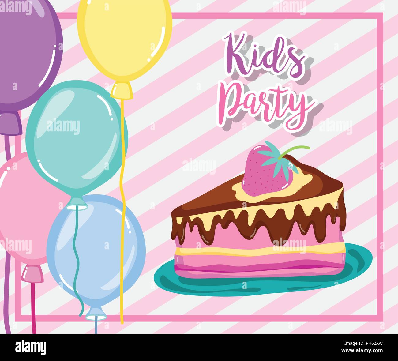 Kids party cartoon Stock Vector Image & Art - Alamy