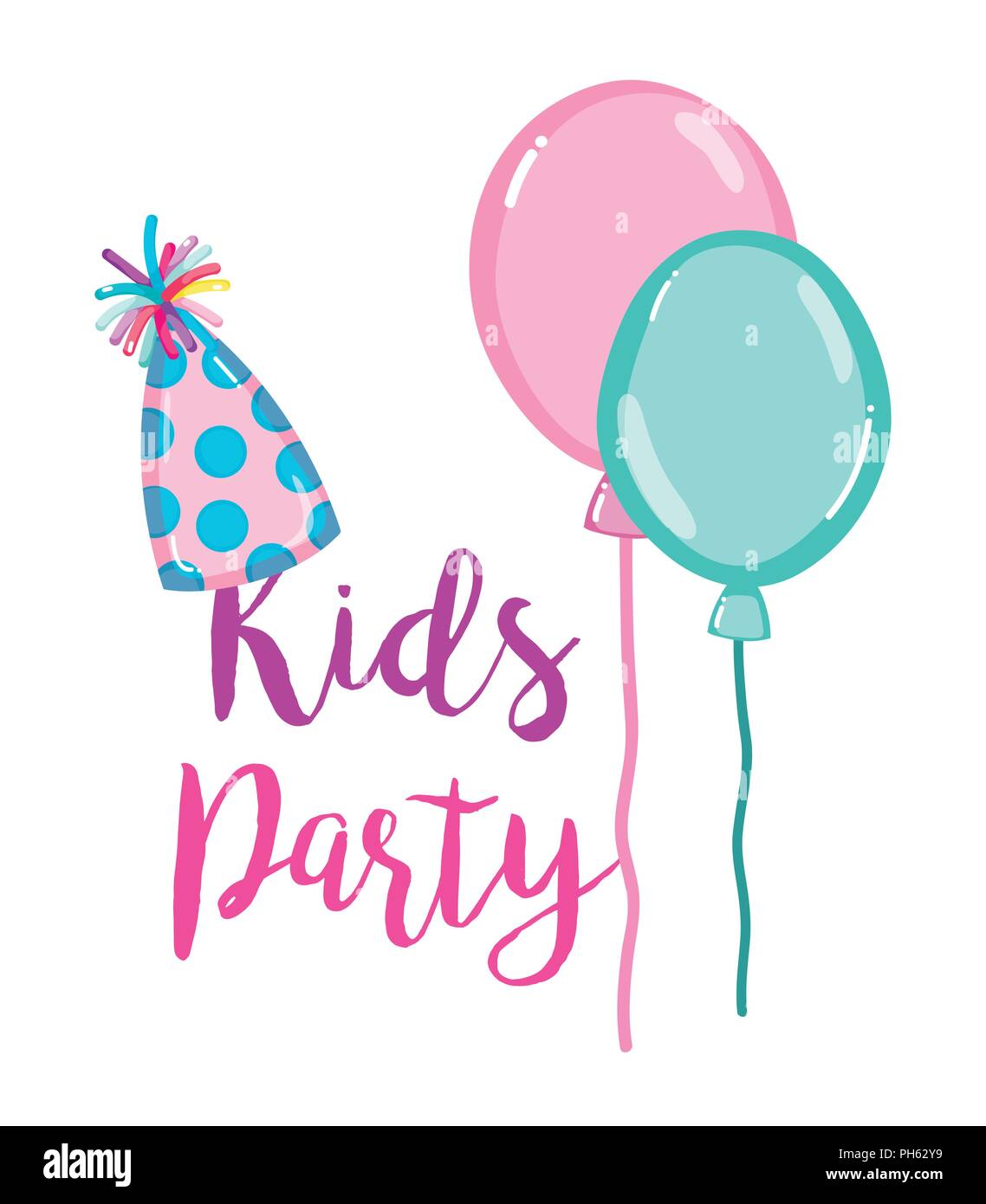 Kids party cartoon Stock Vector Image & Art - Alamy