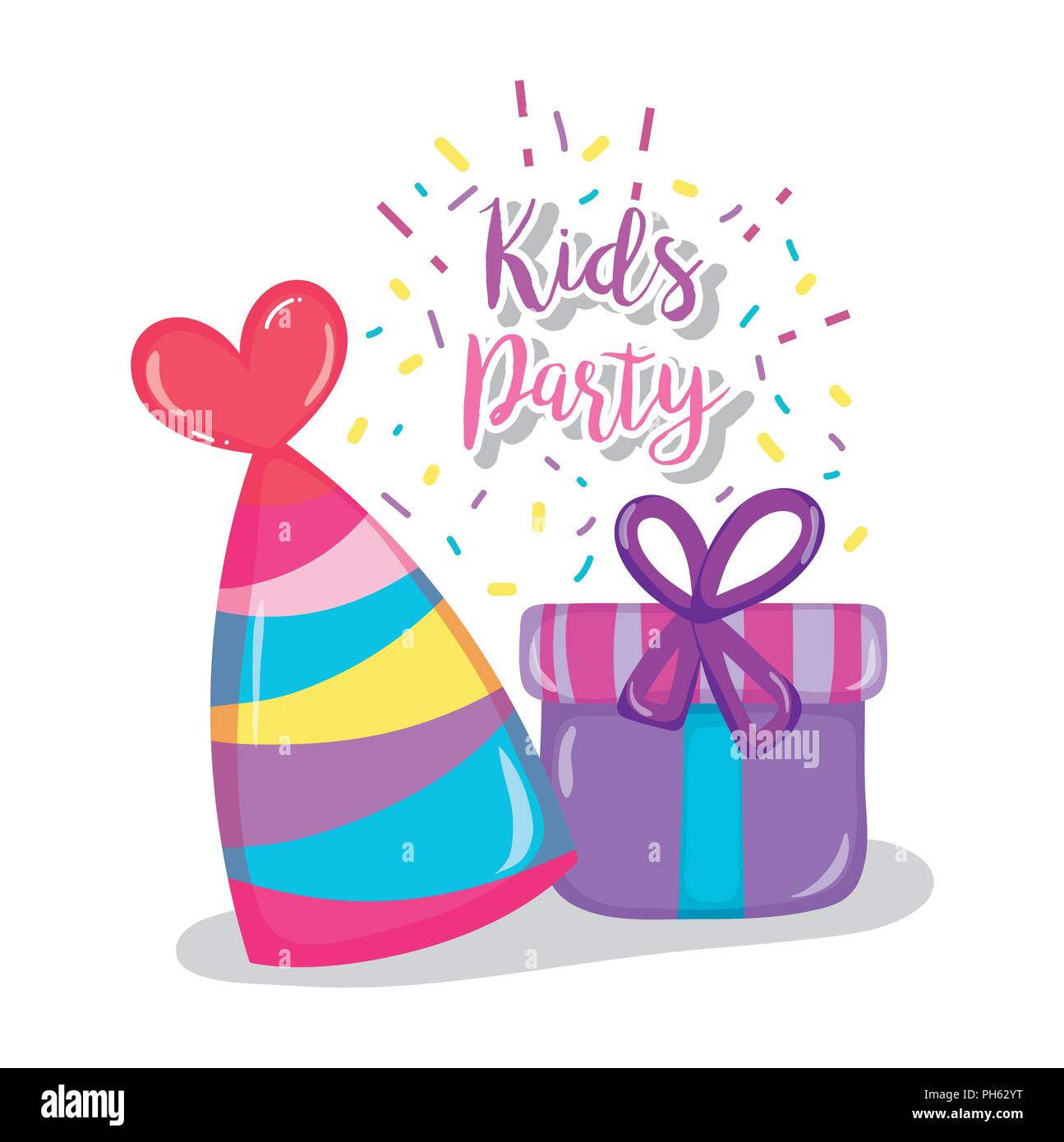 Kids party cartoon Stock Vector Image & Art - Alamy