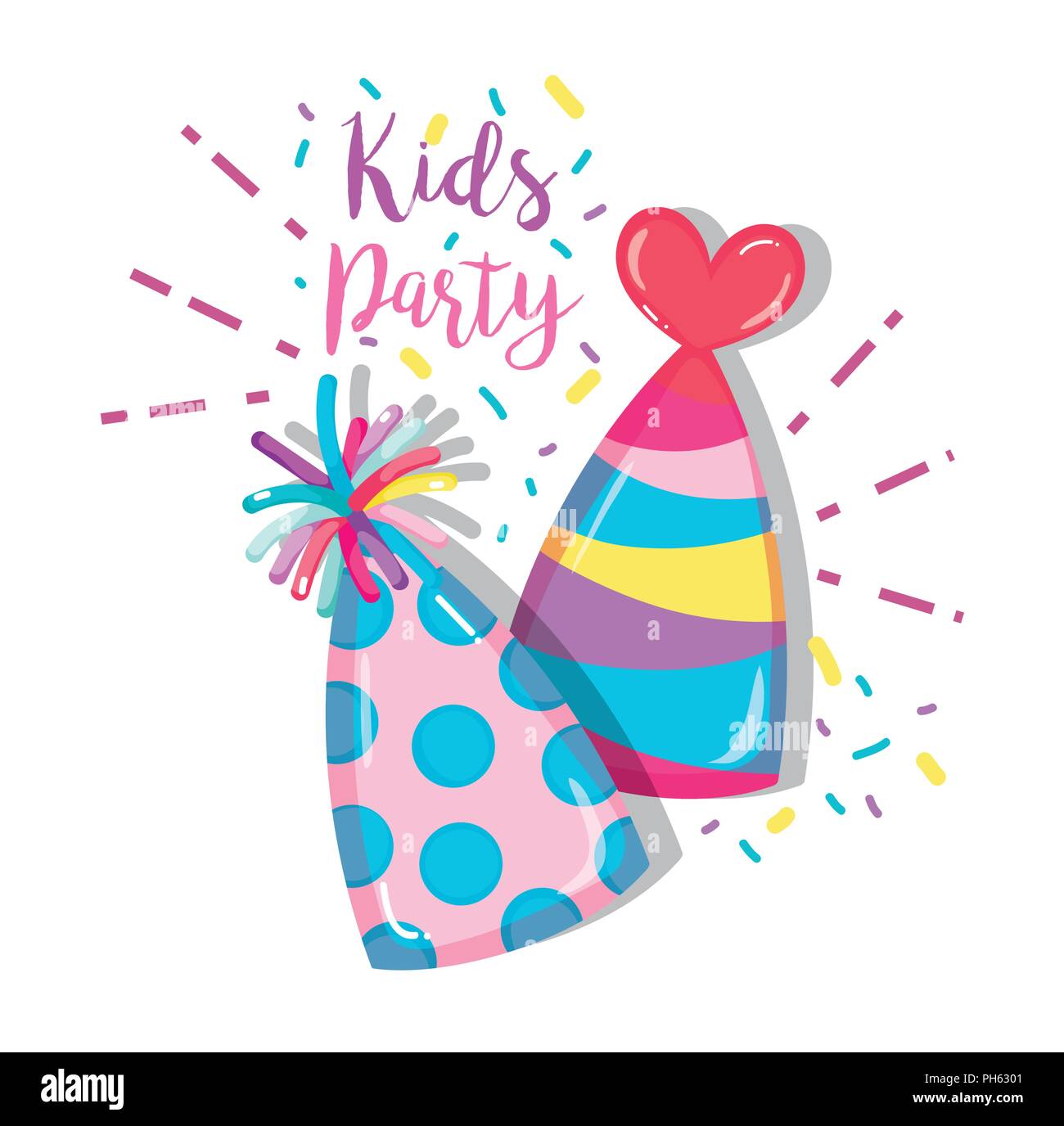 Kids party cartoon Stock Vector Image & Art - Alamy