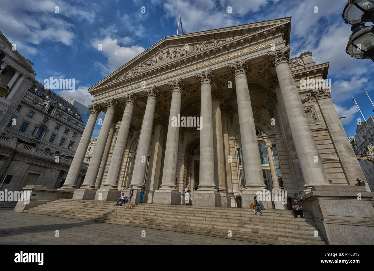 The royal exchange london Stock Photo - Alamy