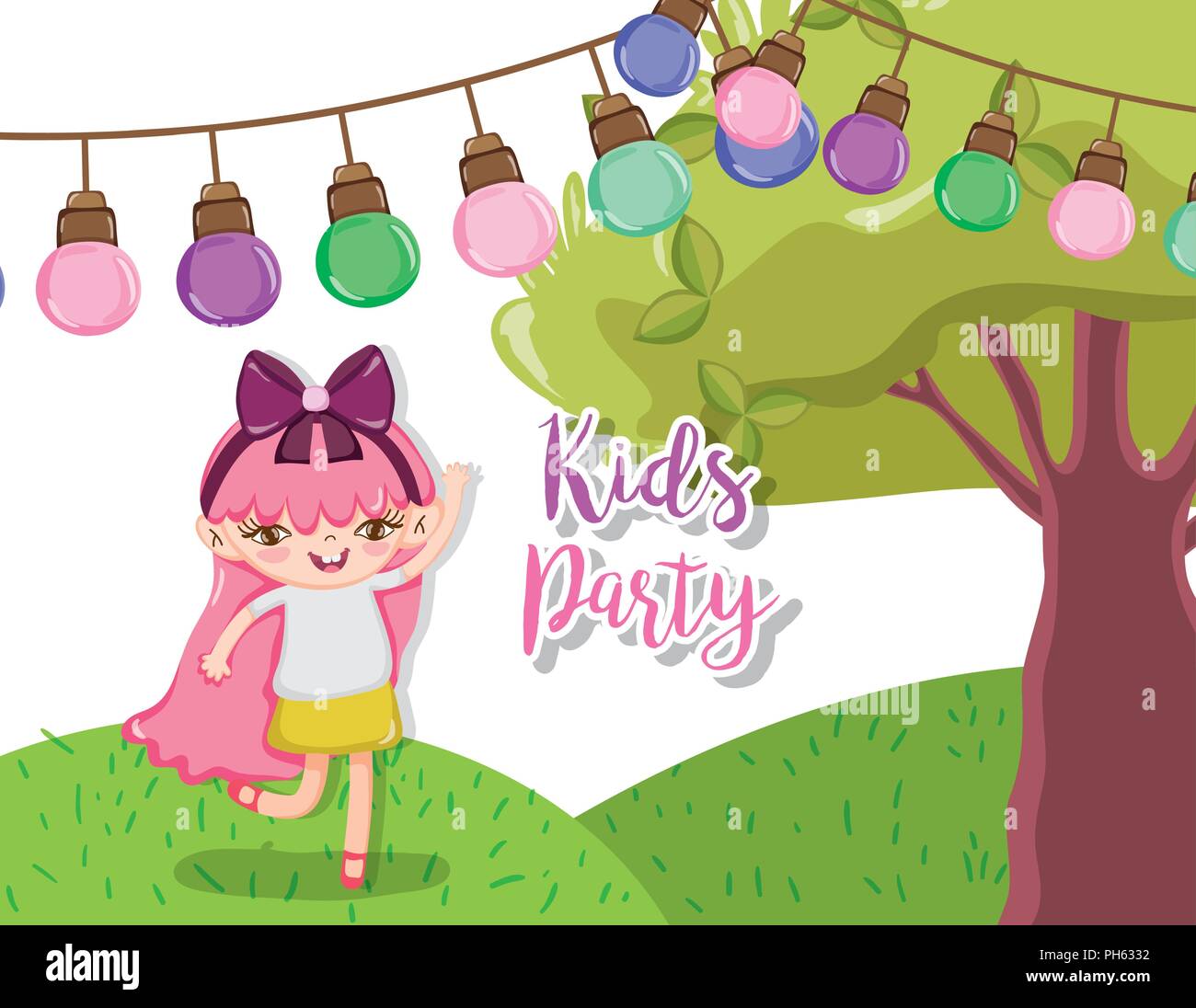 Kids party cartoons Stock Vector Image & Art - Alamy