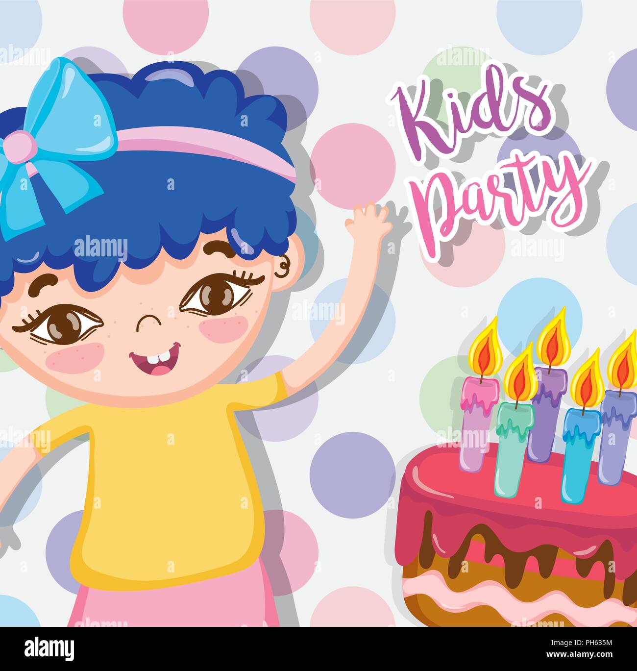 Kids party cartoons Stock Vector Image & Art - Alamy