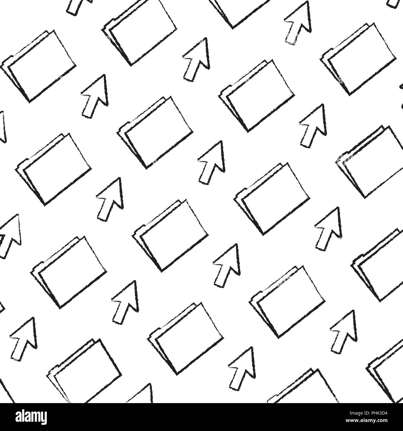 grunge folder file with arrow cursor background Stock Vector Image & Art - Alamy