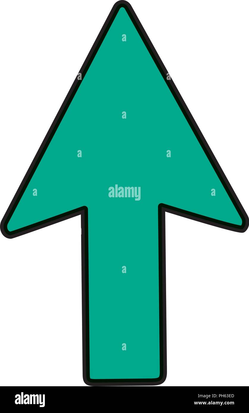 color arrow sign up direction icon Stock Vector Image & Art - Alamy