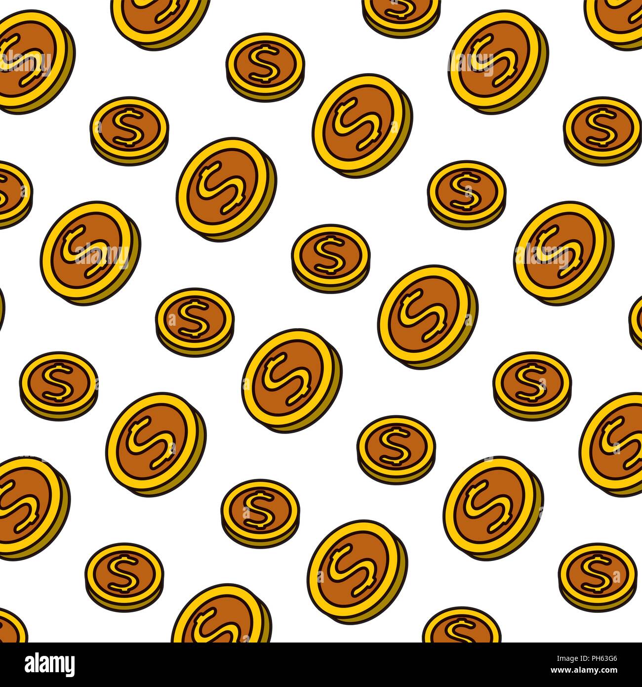 color metal circle coin money background Stock Vector Image & Art - Alamy