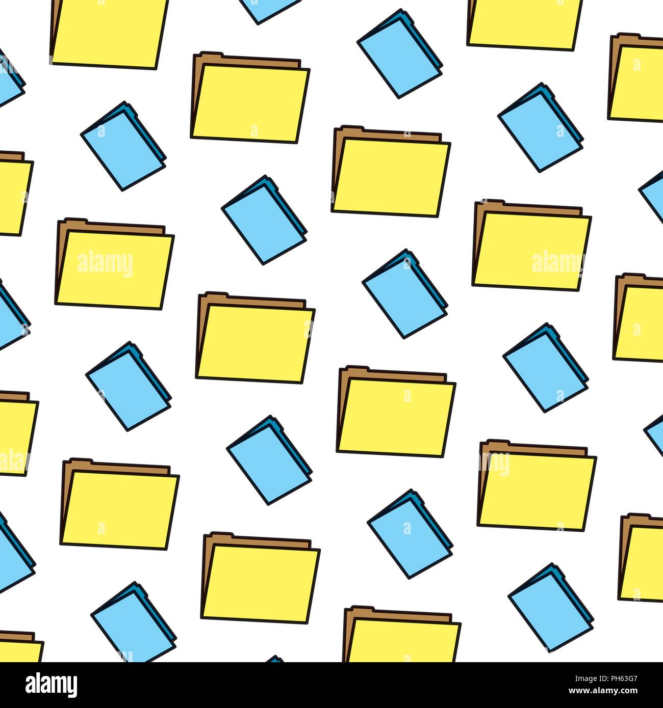 color folder file office information background Stock Vector Image ...