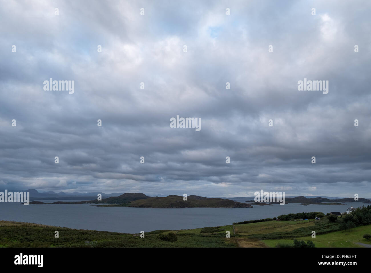 View of the largely uninhabited Scottish islands known as the Summer ...