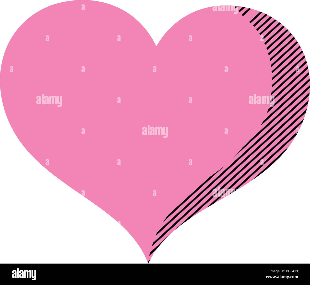 art heart graphic shape design Stock Vector Image & Art - Alamy