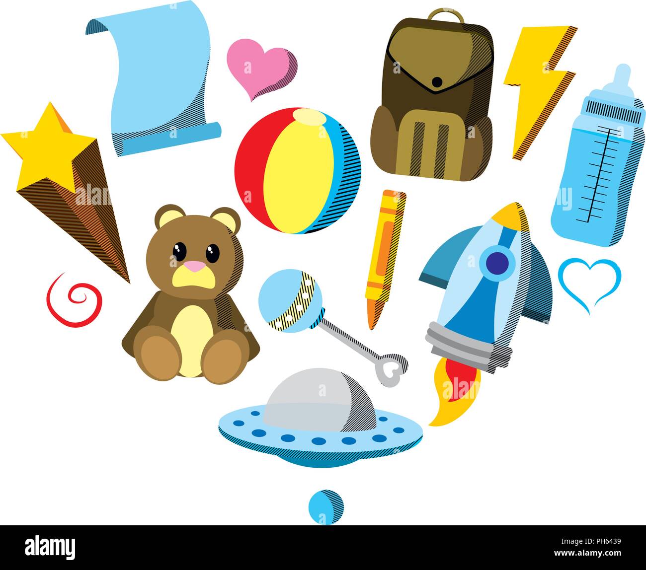 Things to do with your toddler Stock Vector Images - Alamy