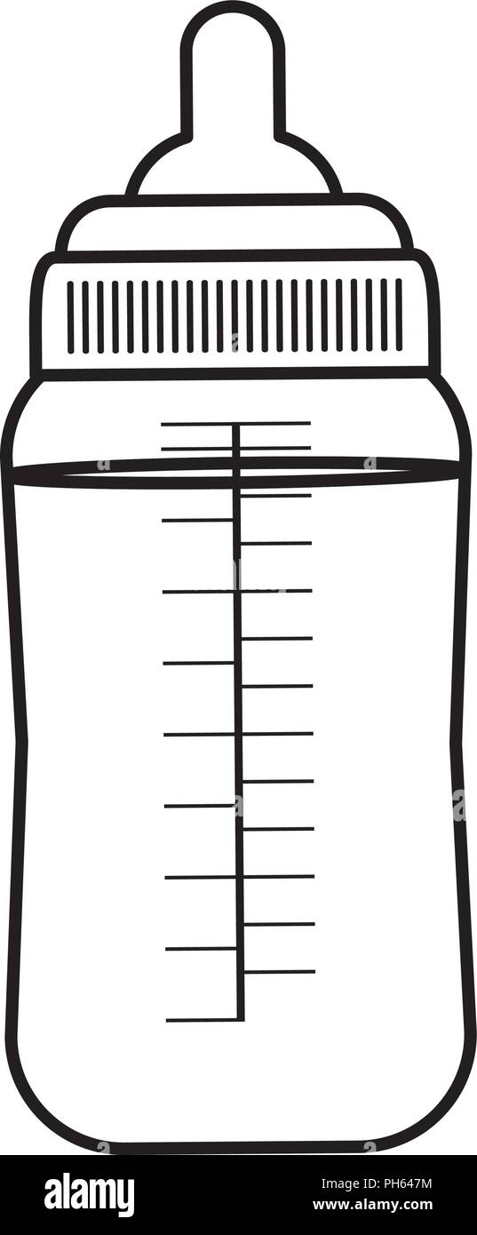 line plastic bottle feeding baby nutrition Stock Vector Image & Art - Alamy