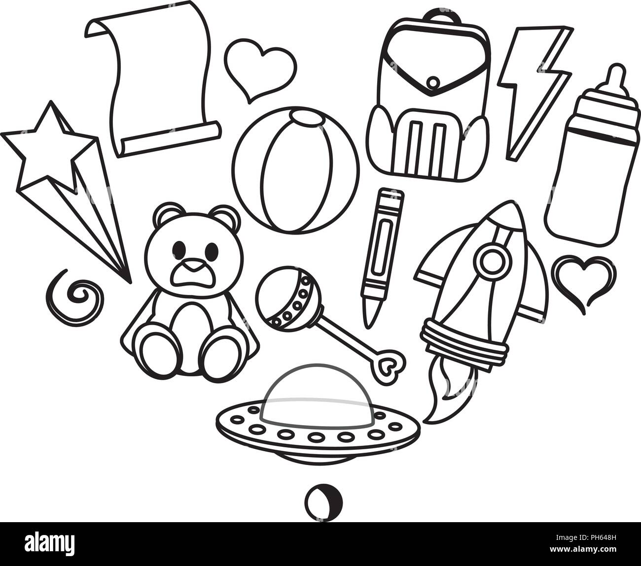 Baby toys Stock Vector Images - Alamy