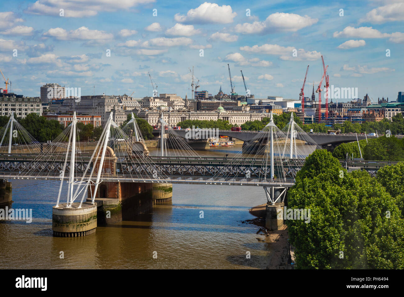 Aerial View of London England from the London Eye Stock Photo - Alamy