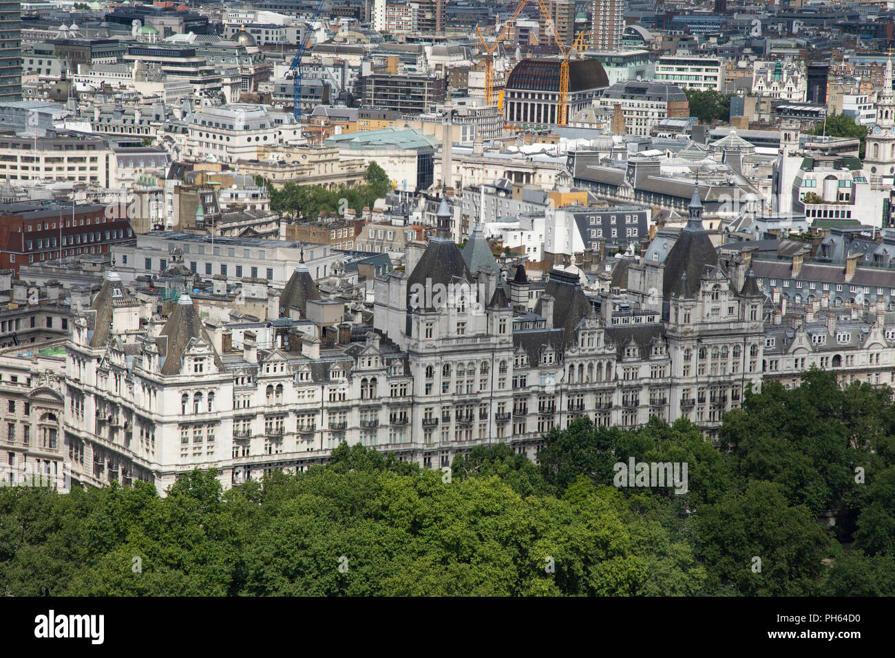 Aerial View of London England from the London Eye Stock Photo - Alamy